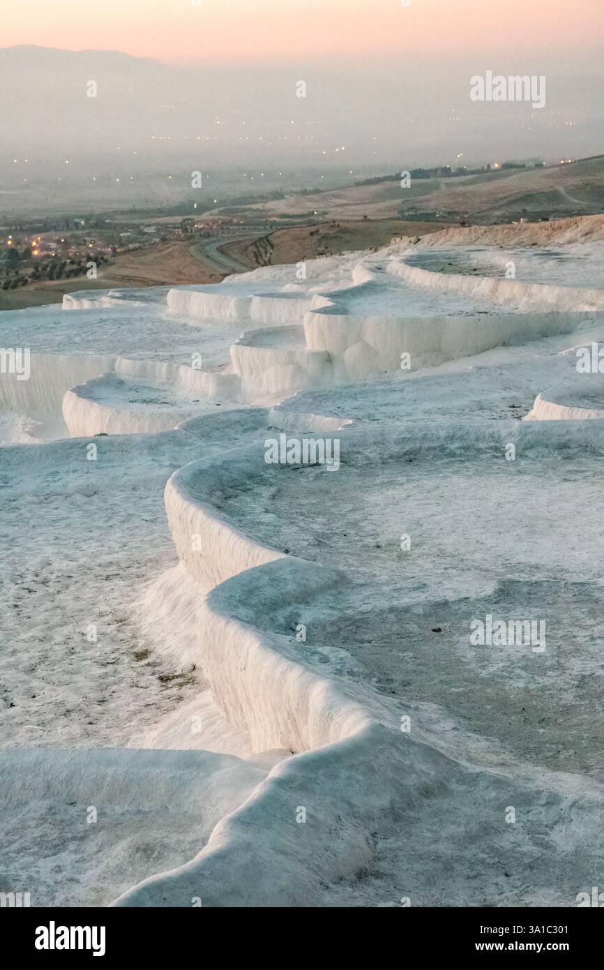 Hierapolis, Turkey, Turkiye. Pamukkale. Travertine, Calcium Carbonate ...