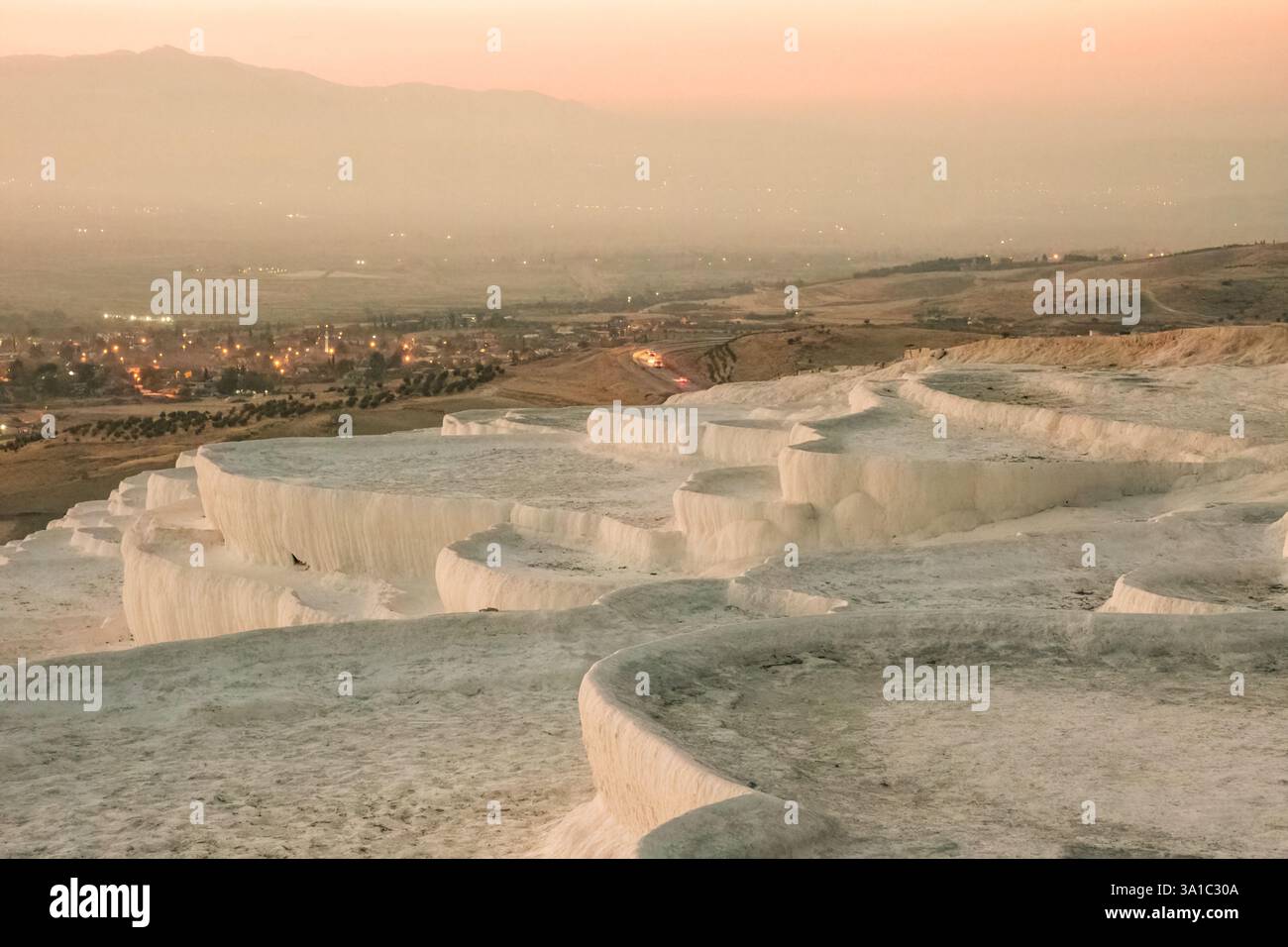 Hierapolis, Turkey, Turkiye. Pamukkale. Travertine, Calcium Carbonate ...