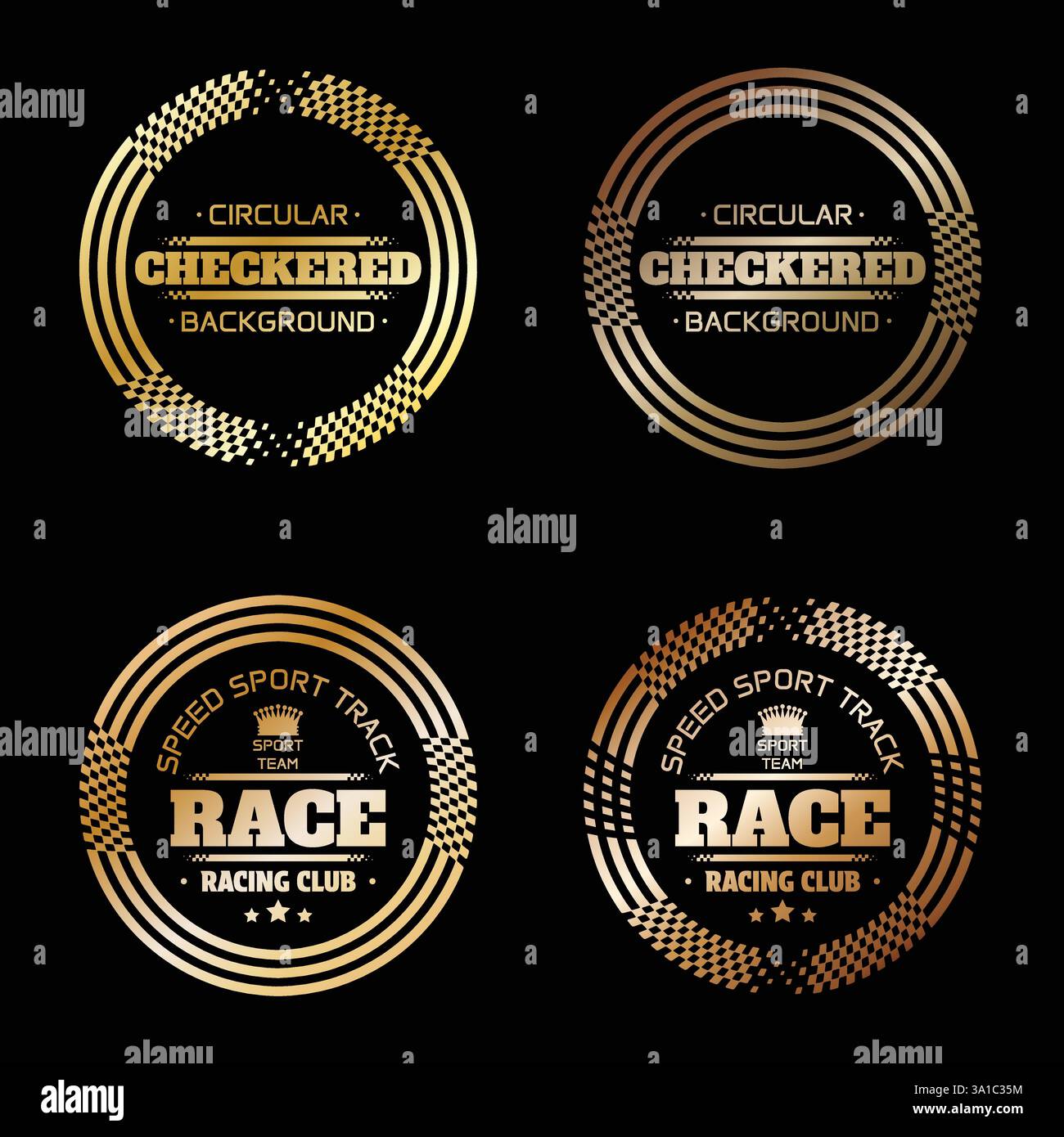 Gradient checkered circle logos Stock Vector Image & Art - Alamy