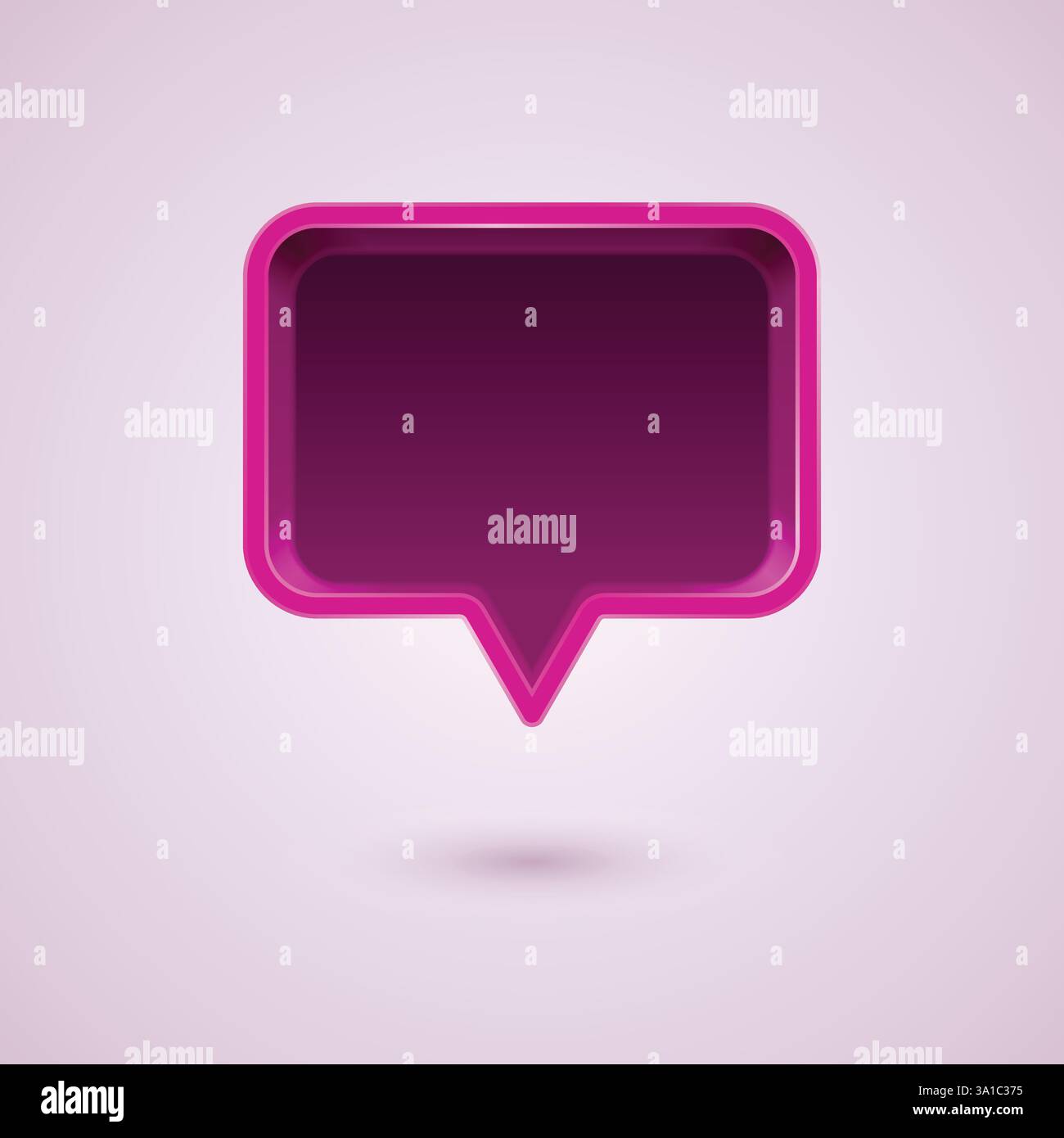 Speech social media pink symbol Stock Vector Image & Art - Alamy