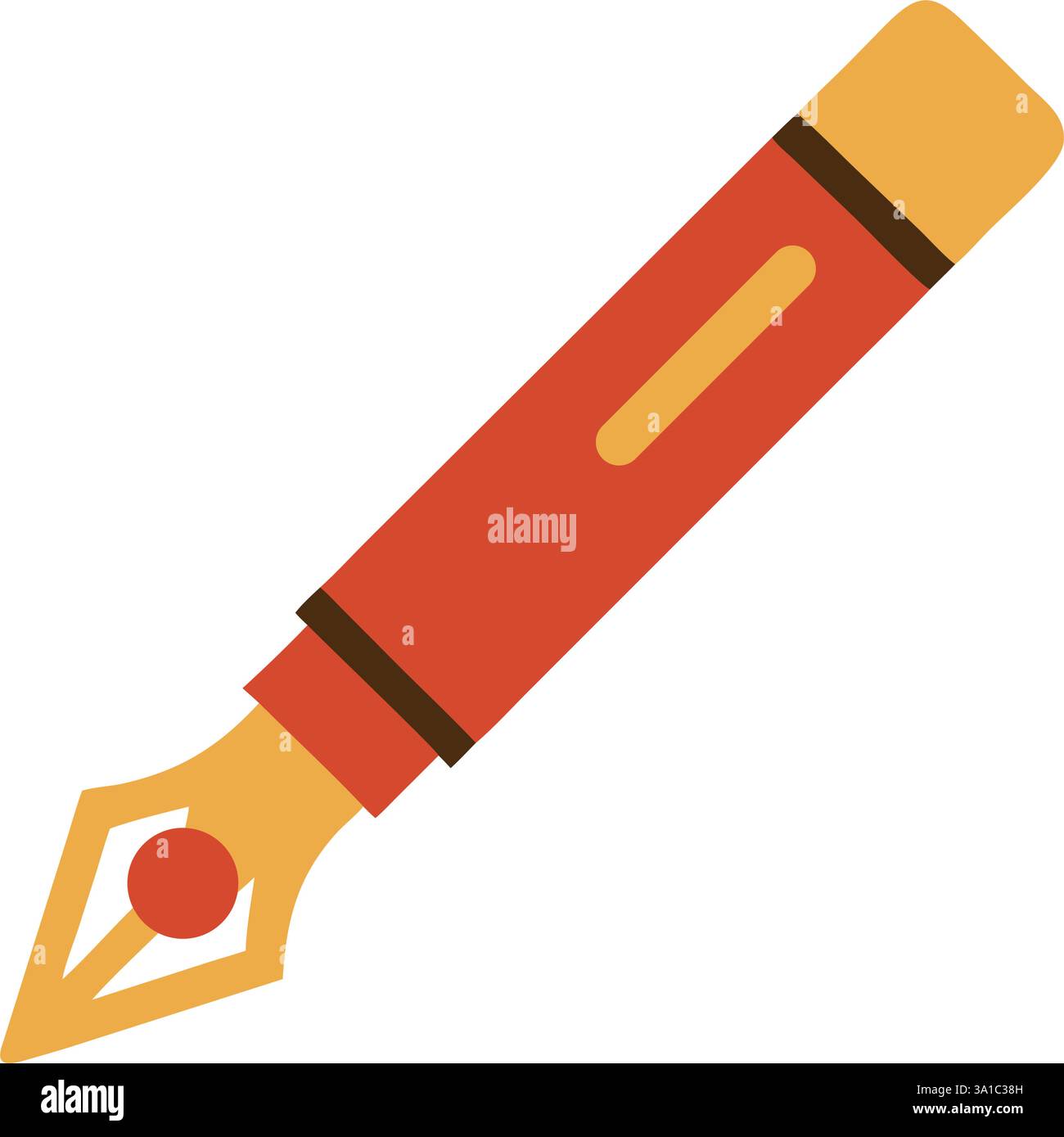 Vintage Object Classic Fountain Pen Stock Vector Image & Art - Alamy