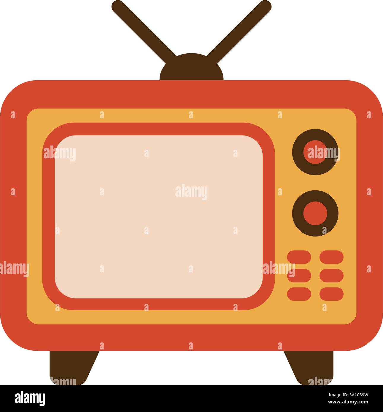 Vintage Object TV Entertainment Stock Vector Image & Art - Alamy