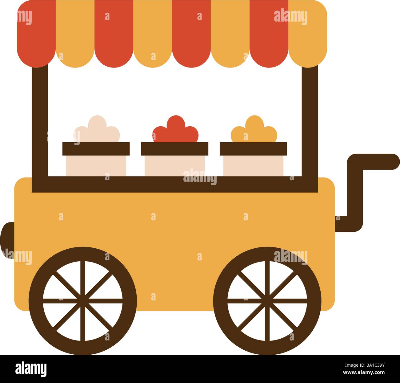 Urban vendor cart Stock Vector Images - Alamy