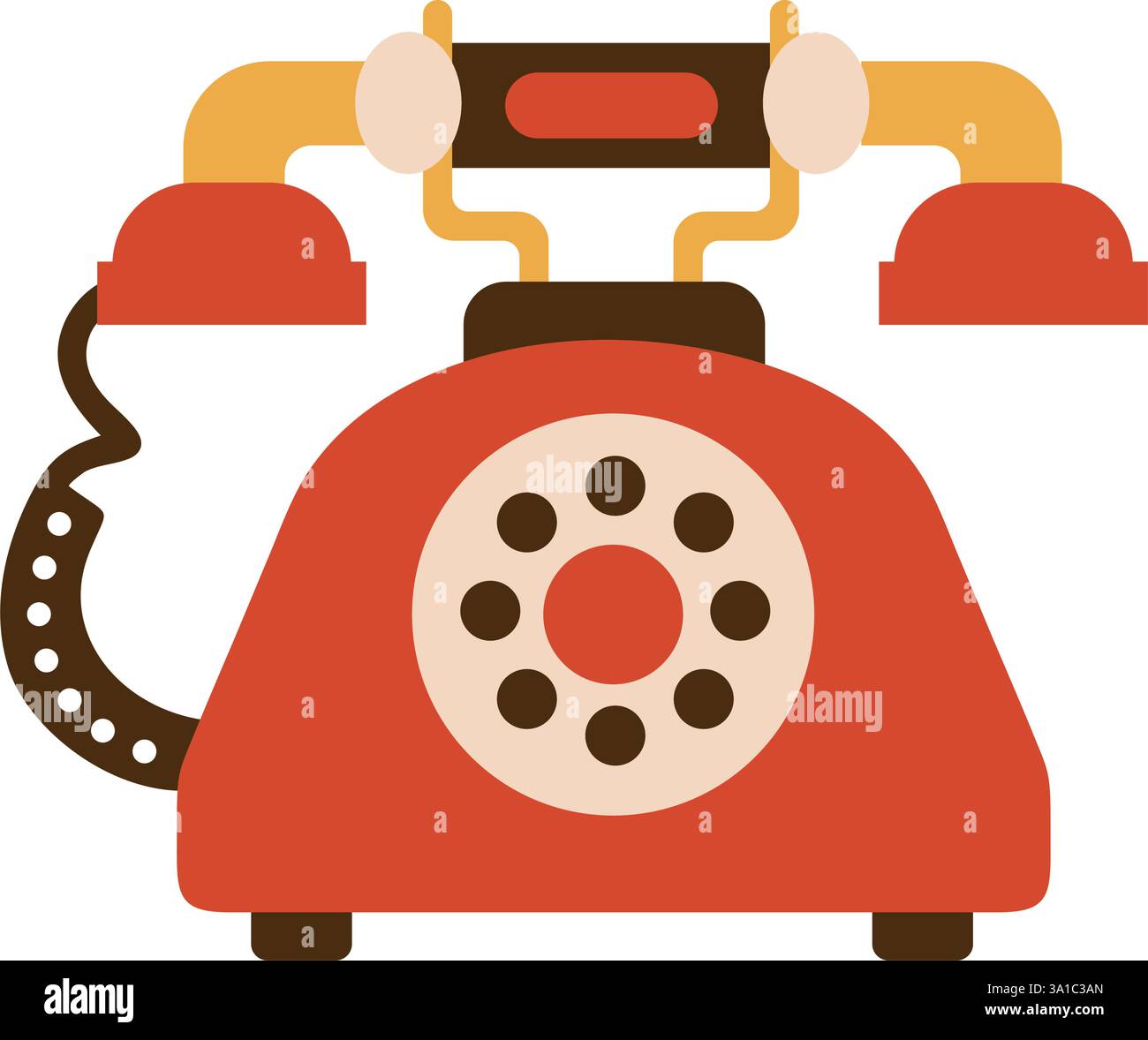 Vintage Object Rotary Telephone Stock Vector Image & Art - Alamy