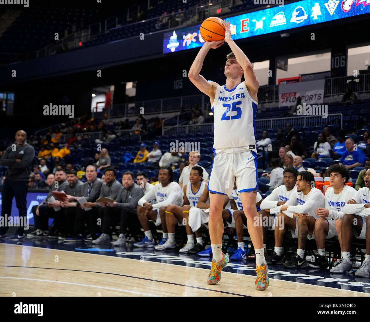 WASHINGTON, DC - MARCH 07: Hofstra Pride Guard German Plotnikov (25 ...