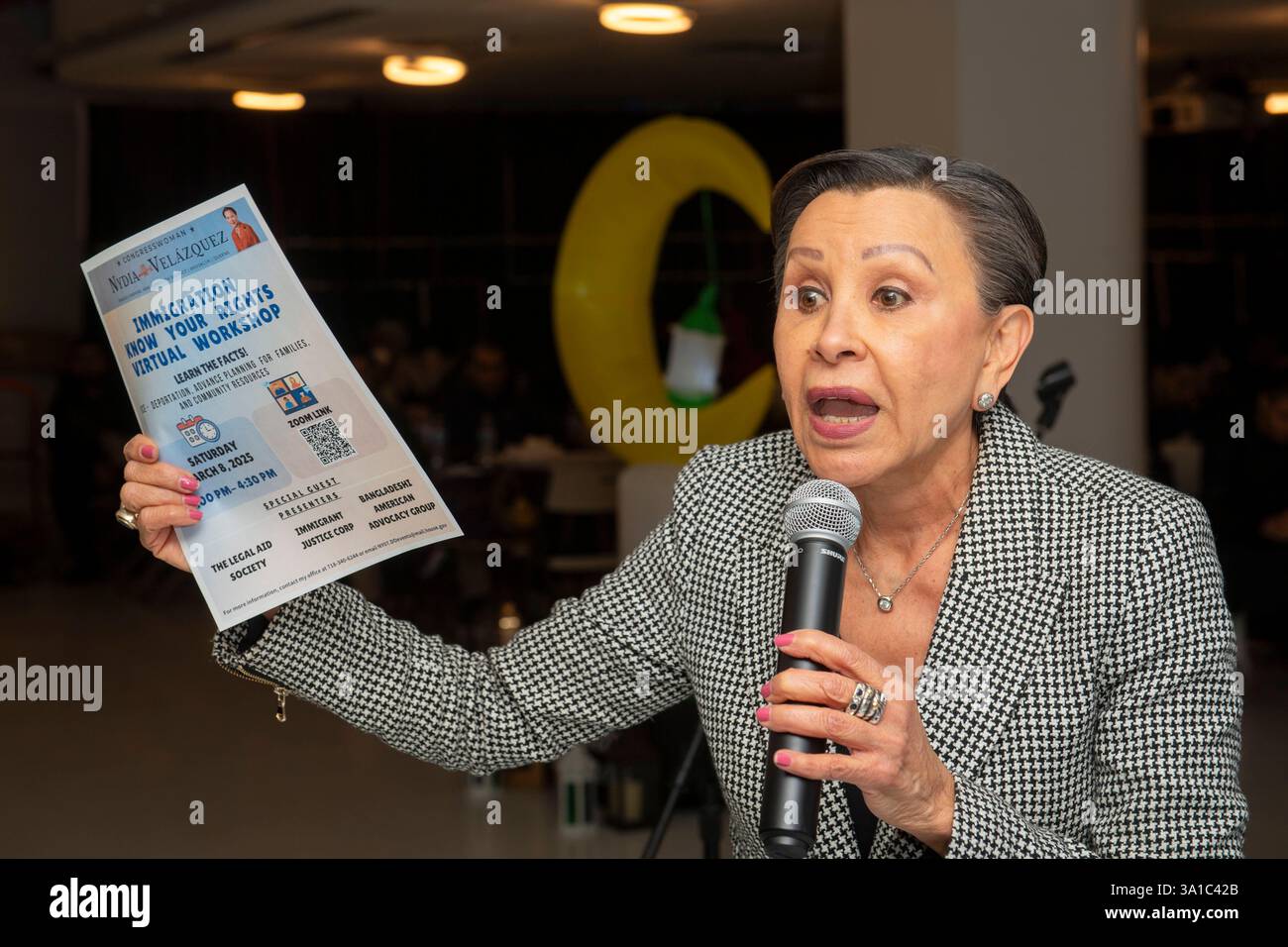 New York, United States. 07th Mar, 2025. U.S. Representative Nydia ...