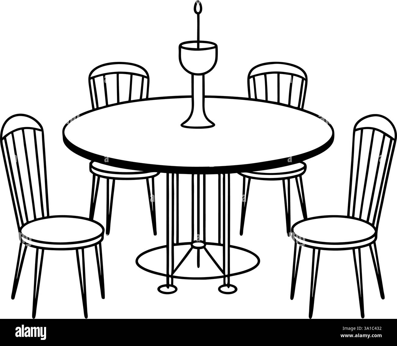 wedding table setup Stock Vector Image & Art - Alamy