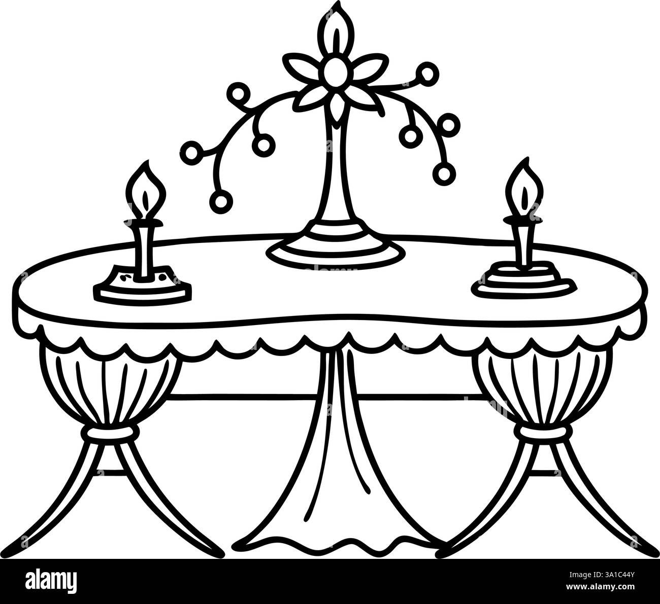 Wedding Table Design Stock Vector Image And Art Alamy