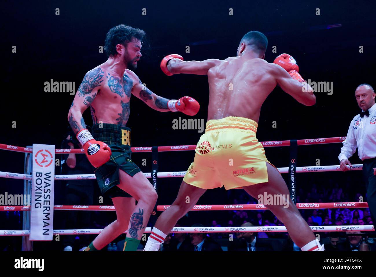 Brighton, UK. 07th Mar, 2025. Harlem Eubank Vs. Tyrone McKenna fought ...