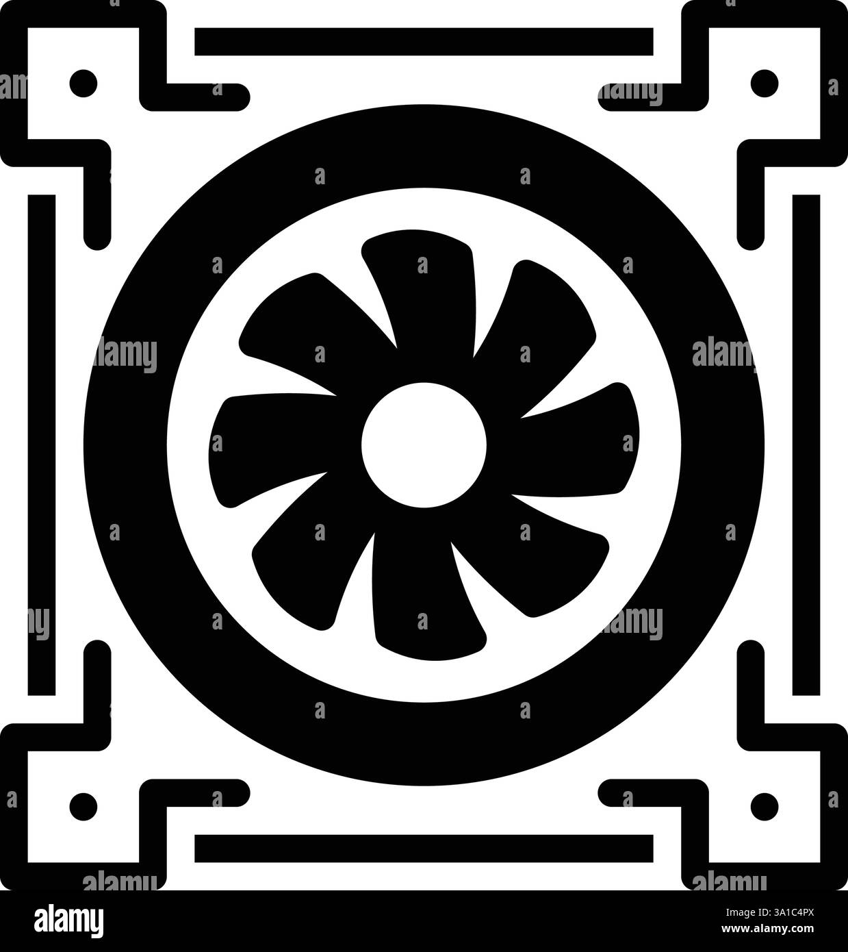 Icon system fan Cut Out Stock Images & Pictures - Alamy