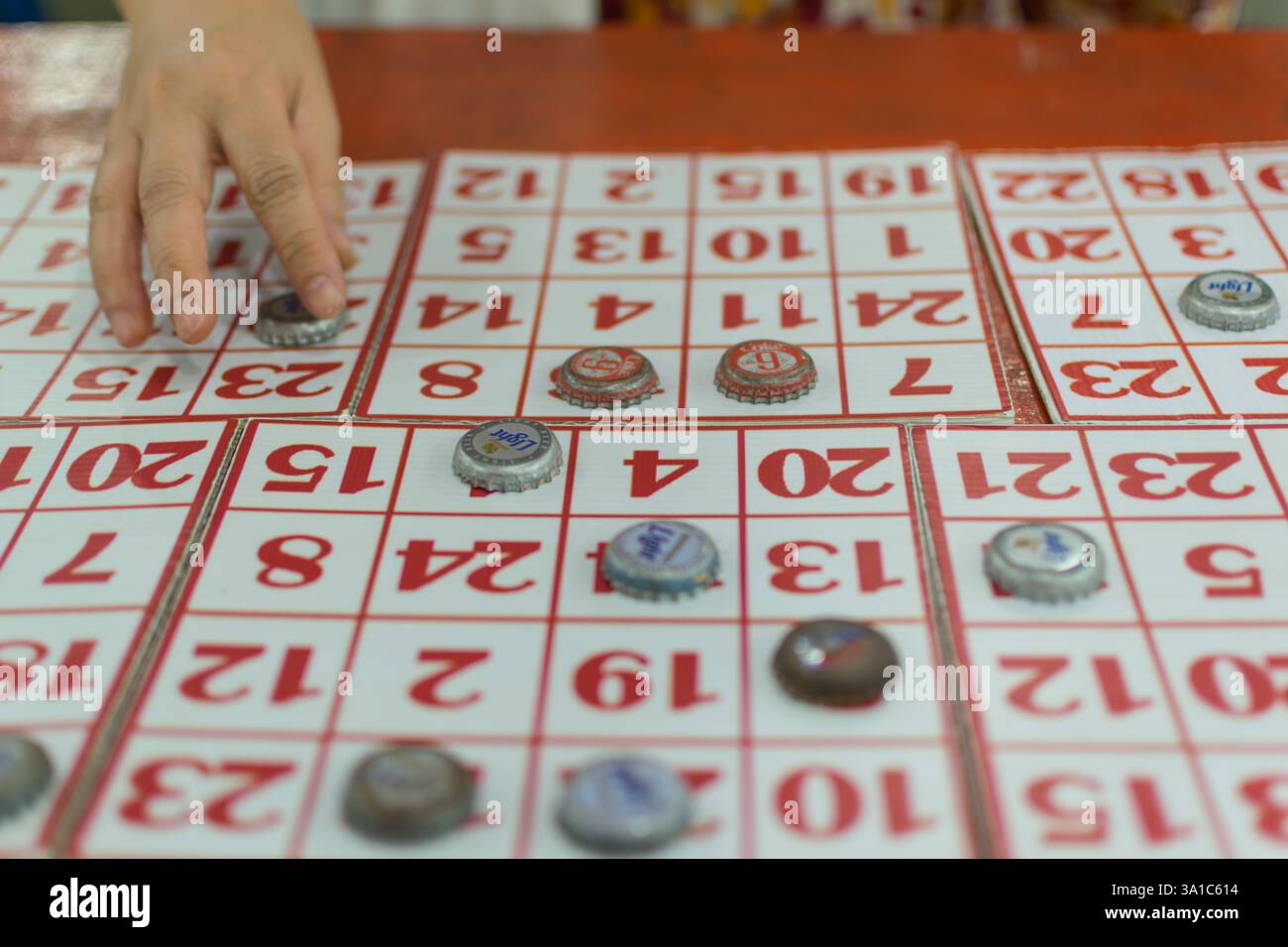 Bangkok, Thailand - January 10, 2016 : A bingo games is a popular games ...