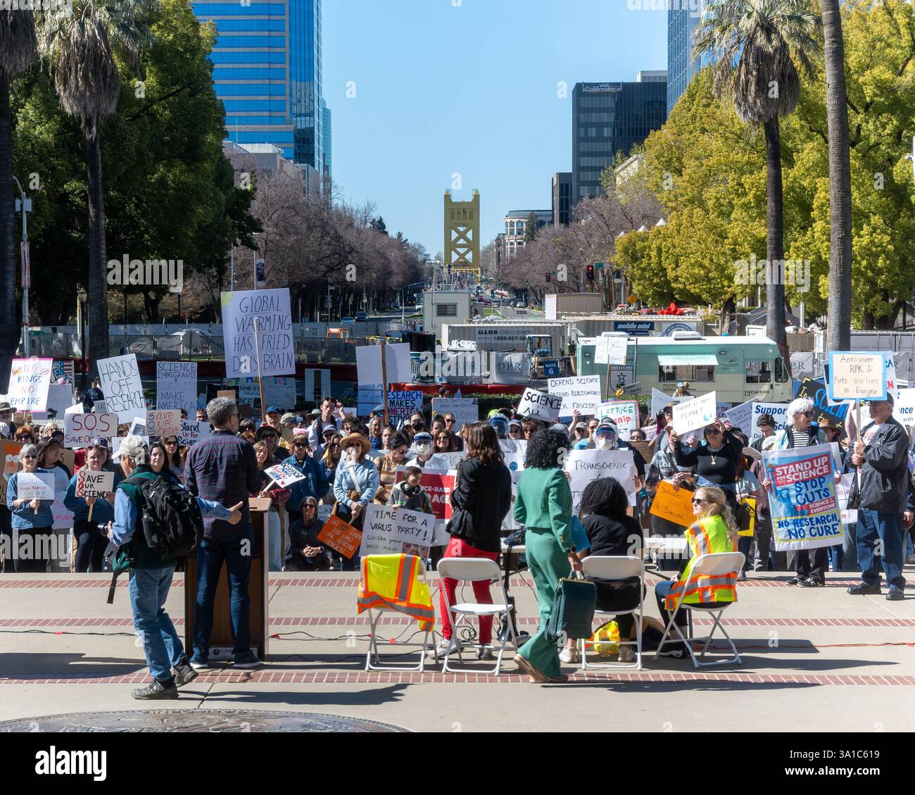 Sacramento, California, USA. March 7, 2025. Stand up for Science ...