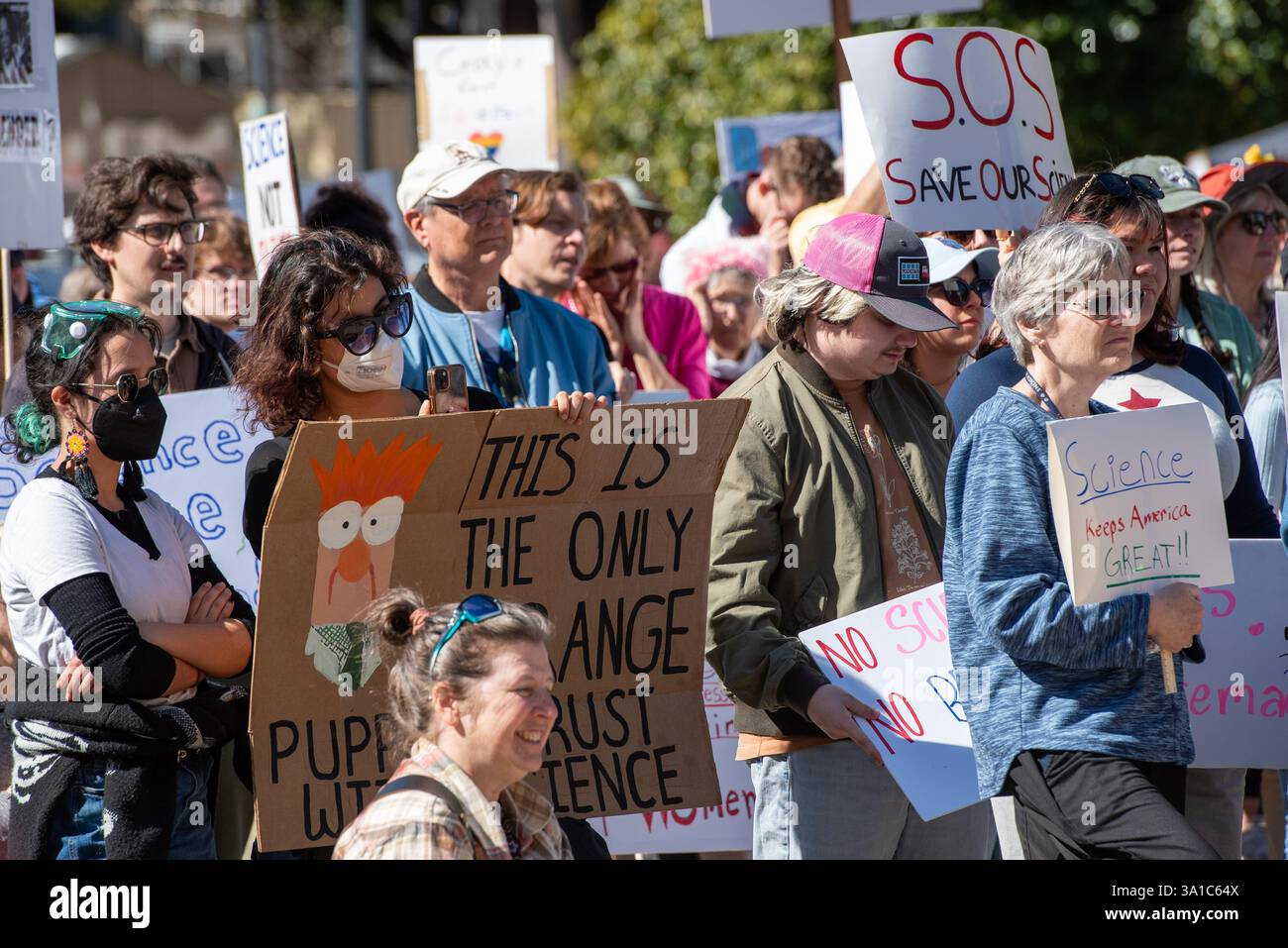 Sacramento, California, USA. March 7, 2025. Stand up for Science ...
