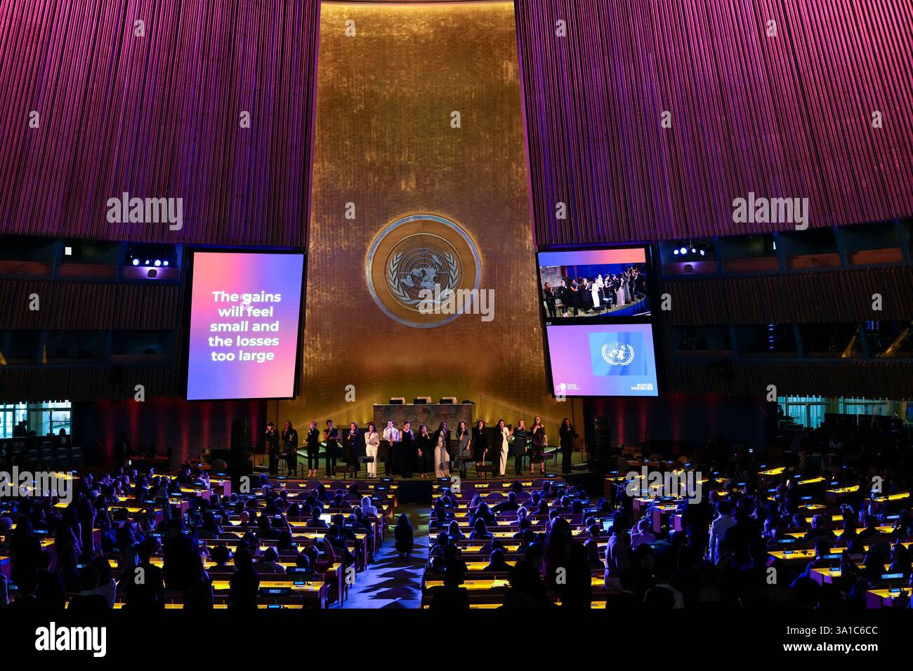 New York, USA. 07th Mar, 2025. Performance by SUFFS the Musical during ...