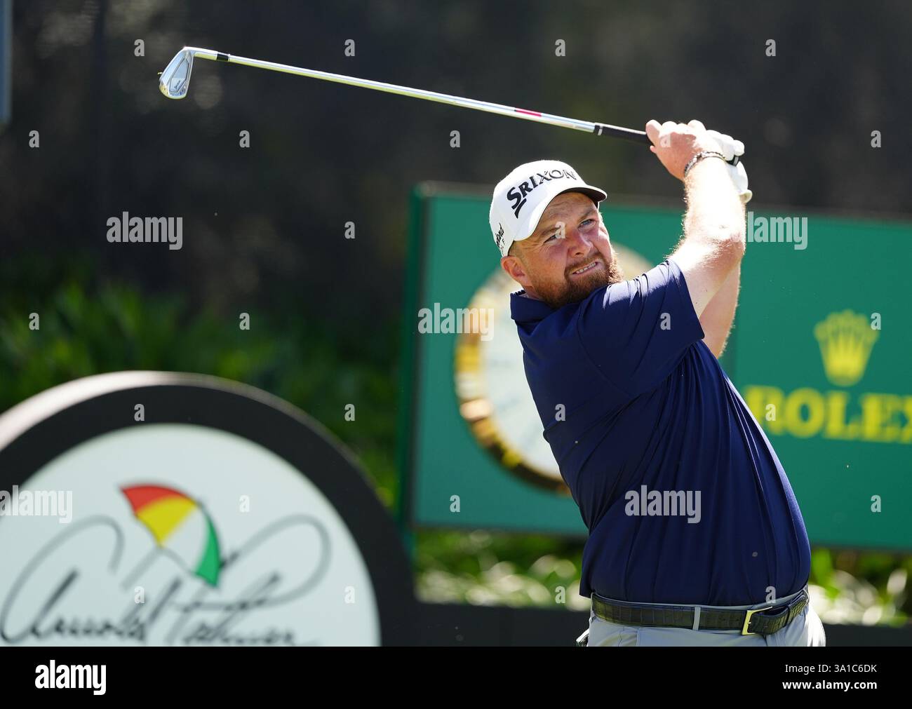 ORLANDO, FL - MARCH 07: PGA golfer Shane Lowry plays his tee shot on ...