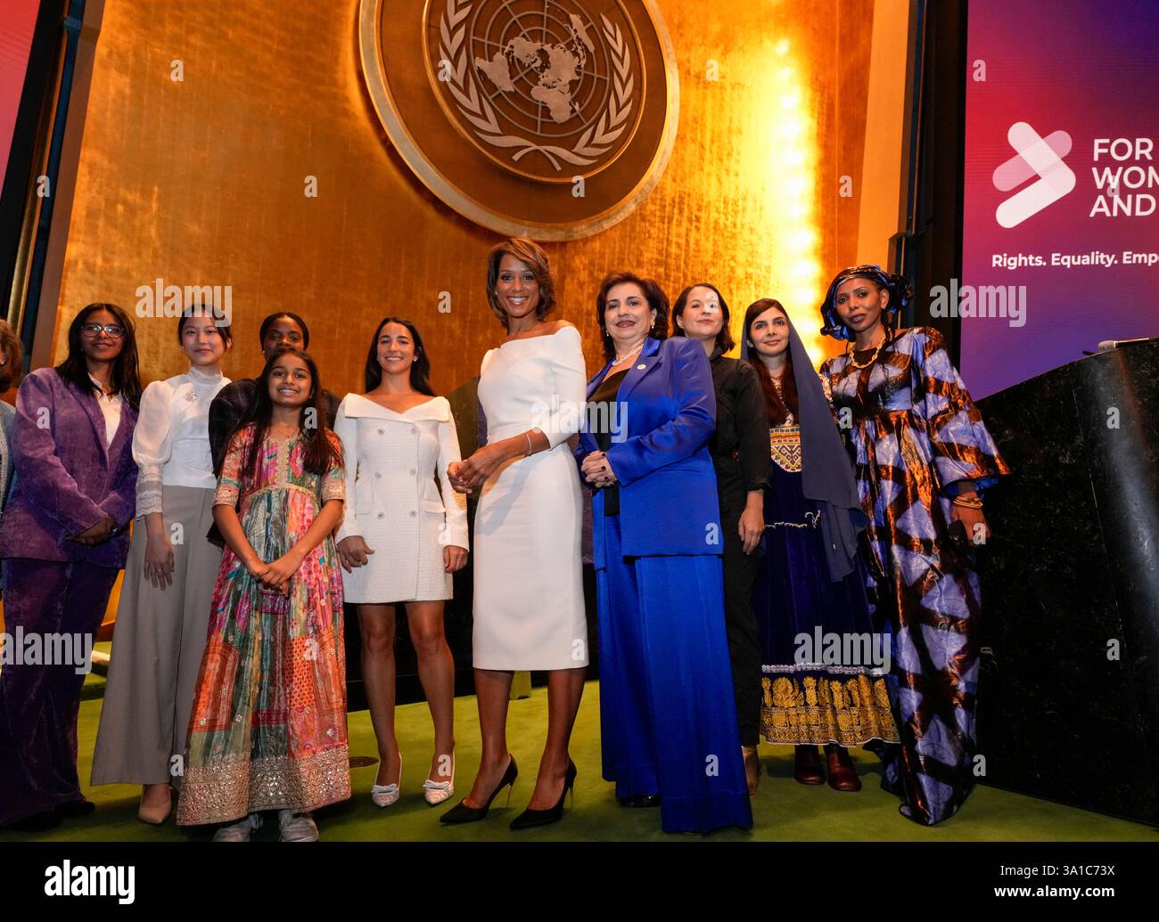 New York, USA. 07th Mar, 2025. L-R: Samira Rashwan, Grace ...