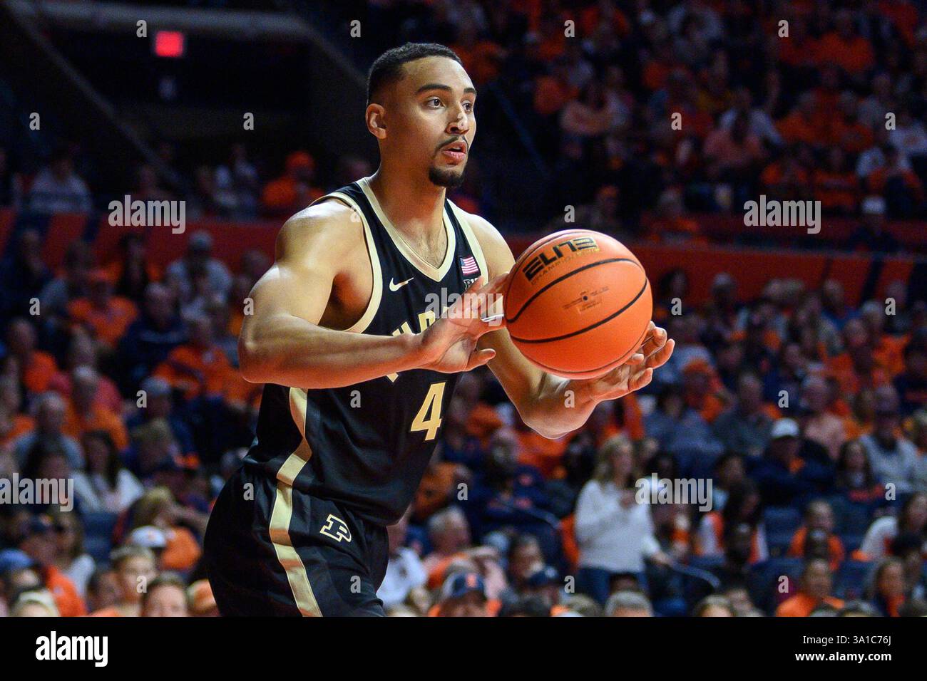 Purdue's Trey Kaufman-Renn passes during an NCAA college basketball ...