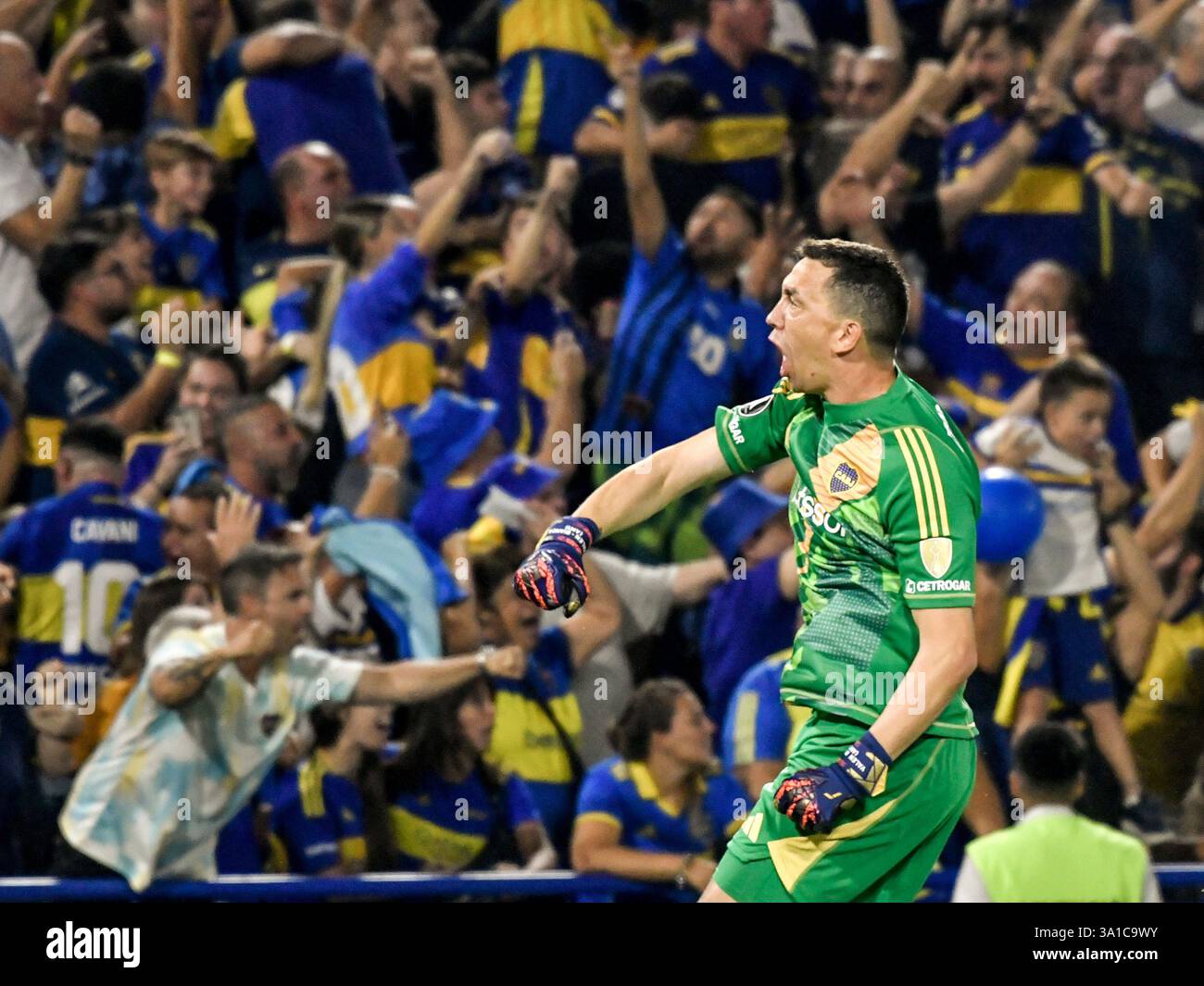 Buenos Aires, Argentina. February 25, 2025. Agustin MArchesin Goal ...