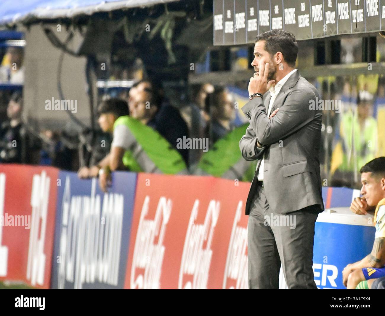 Buenos Aires, Argentina. February 25, 2025. FErnando Gago, Boca Juniors ...