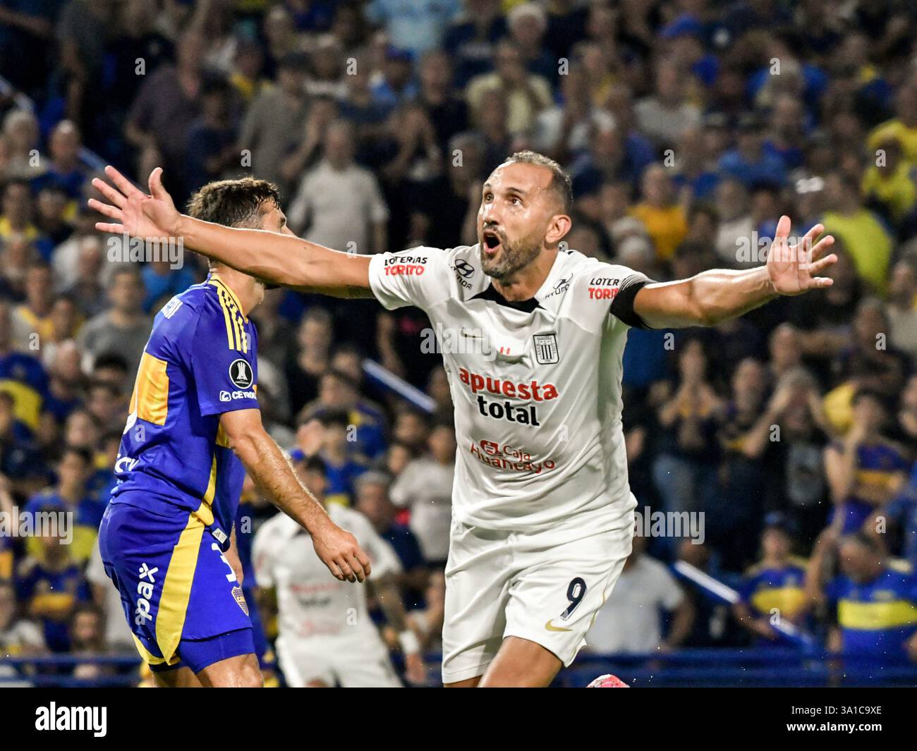 Buenos Aires, Argentina. February 25, 2025. Hernan Barcos, Alianza Lima ...