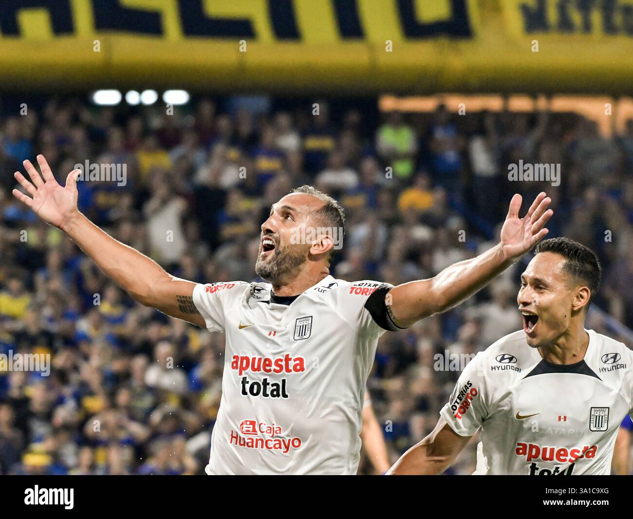 Buenos Aires, Argentina. February 25, 2025. Hernan Barcos, Alianza Lima ...
