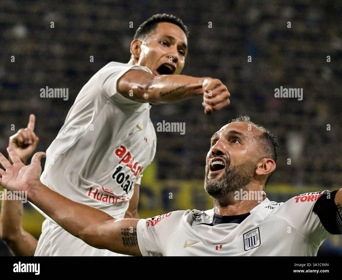 Buenos Aires, Argentina. February 25, 2025. Hernan Barcos, Alianza Lima ...