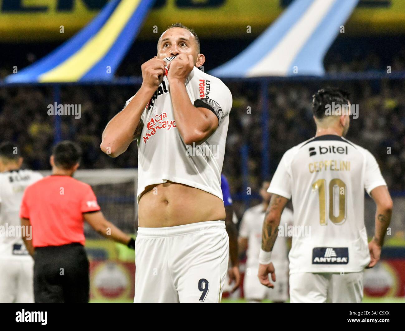 Buenos Aires, Argentina. February 25, 2025. Hernan Barcos, Alianza Lima ...