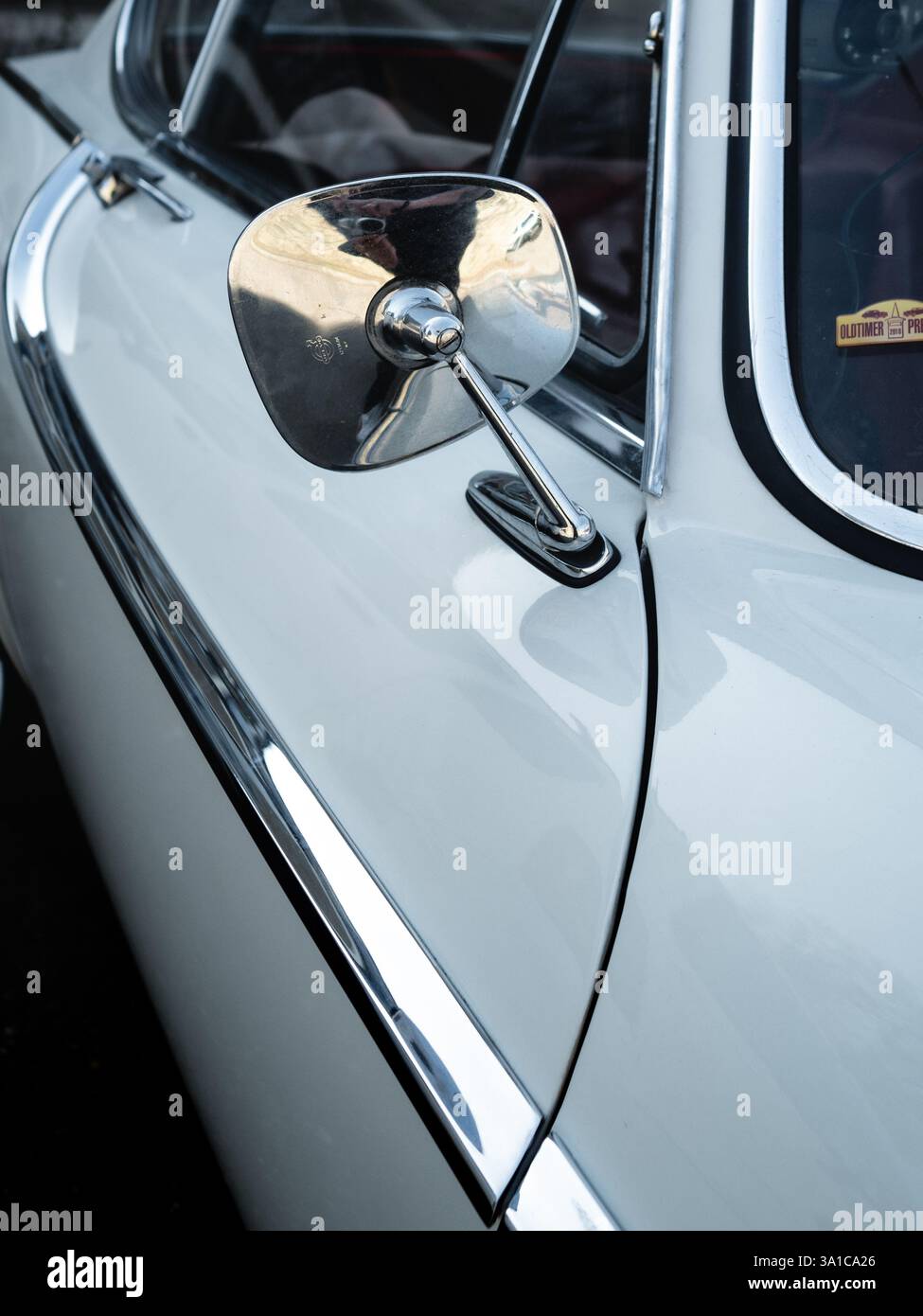 Volvo old car, retro vintage old timer white Stock Photo - Alamy