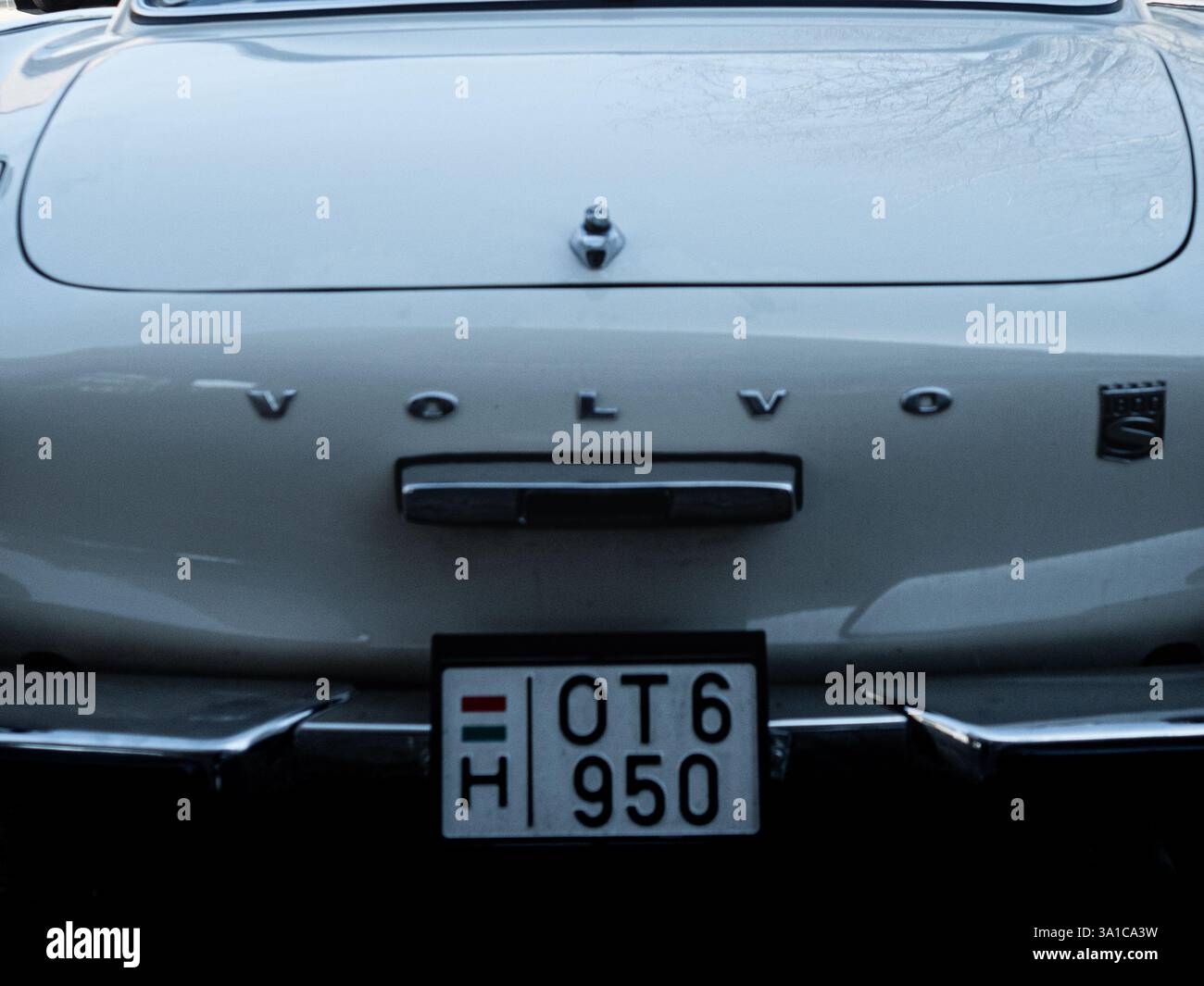 Volvo old car, retro vintage old timer white Stock Photo - Alamy