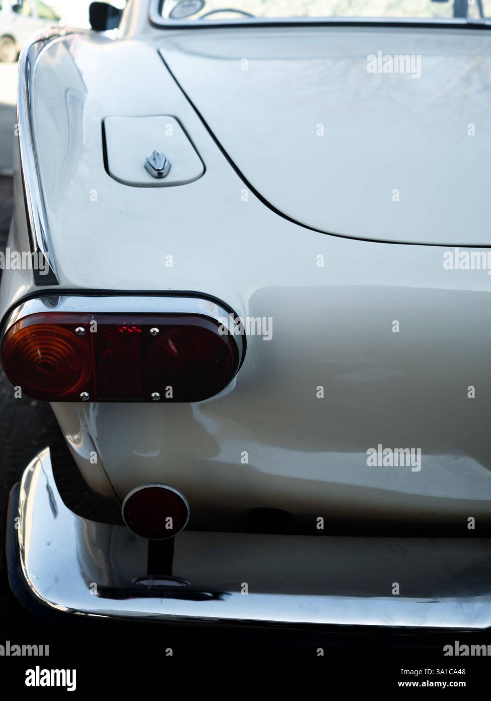 Volvo old car, retro vintage old timer white Stock Photo - Alamy