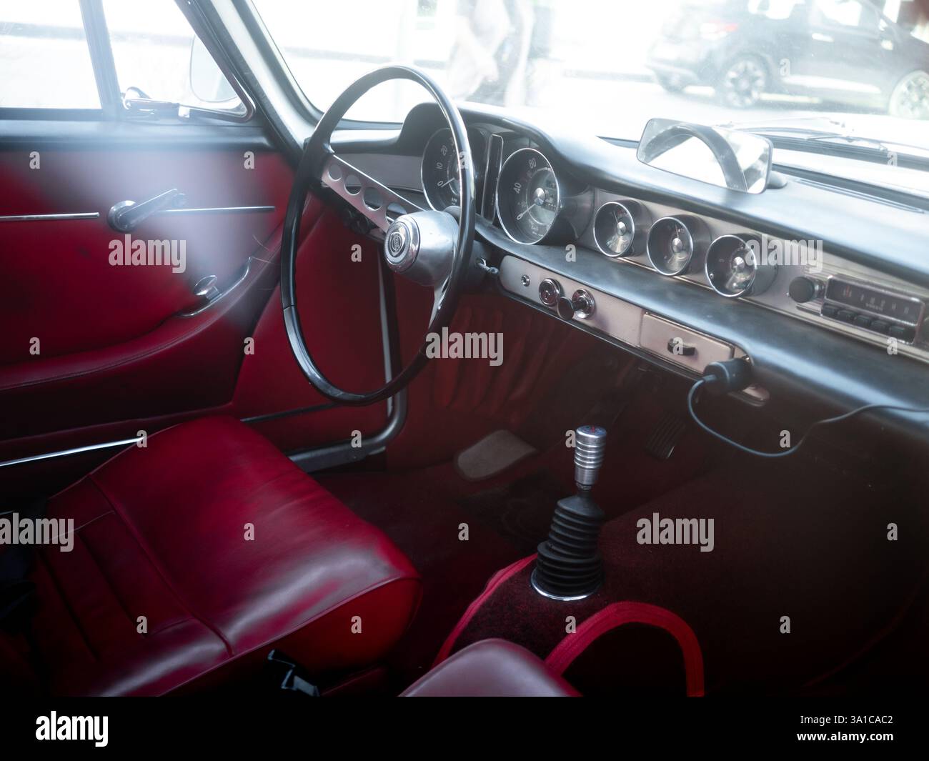 Volvo old car, retro vintage old timer white Stock Photo - Alamy