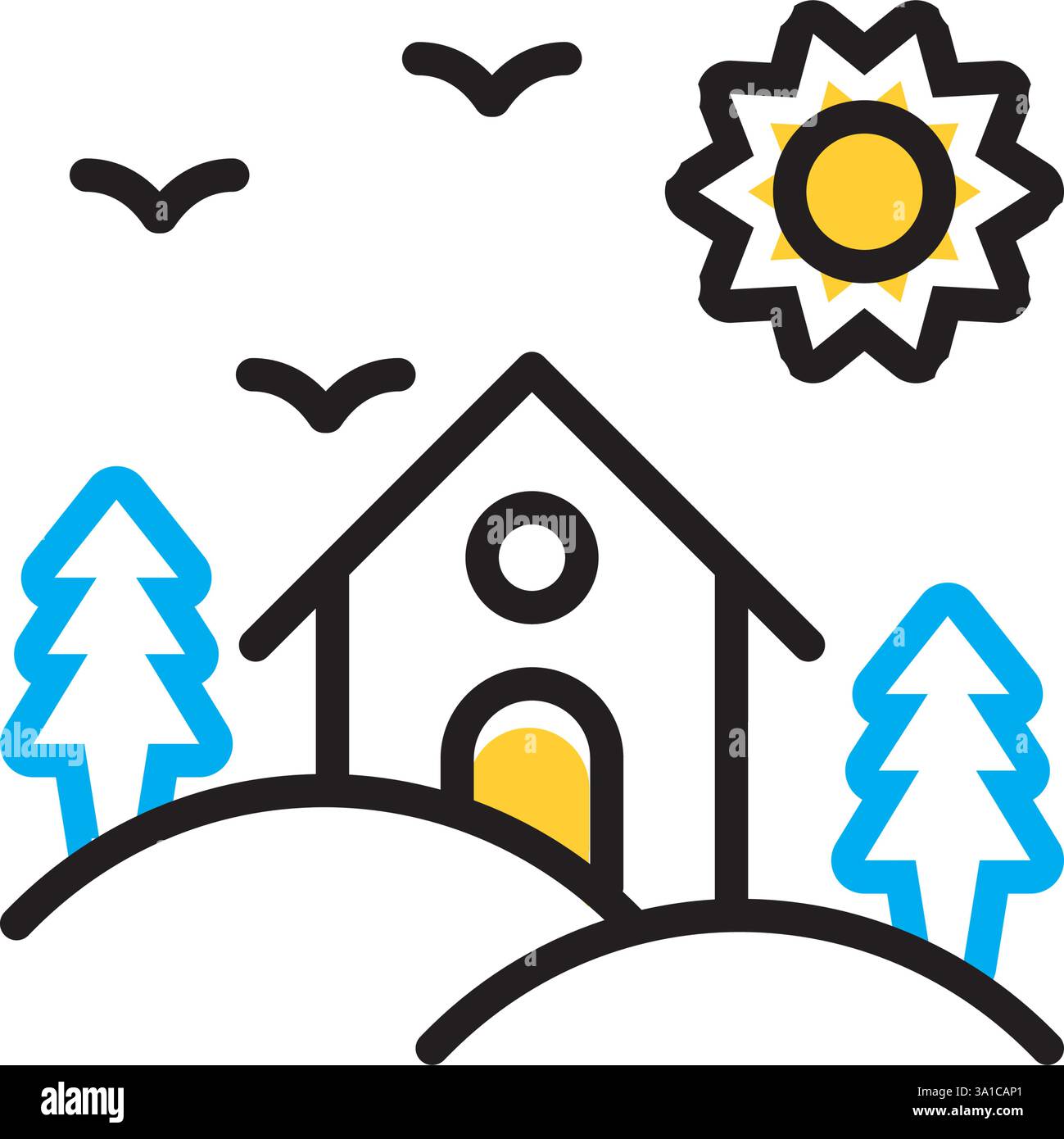 Icon for habitat,dwelling,abode Stock Vector Image & Art - Alamy
