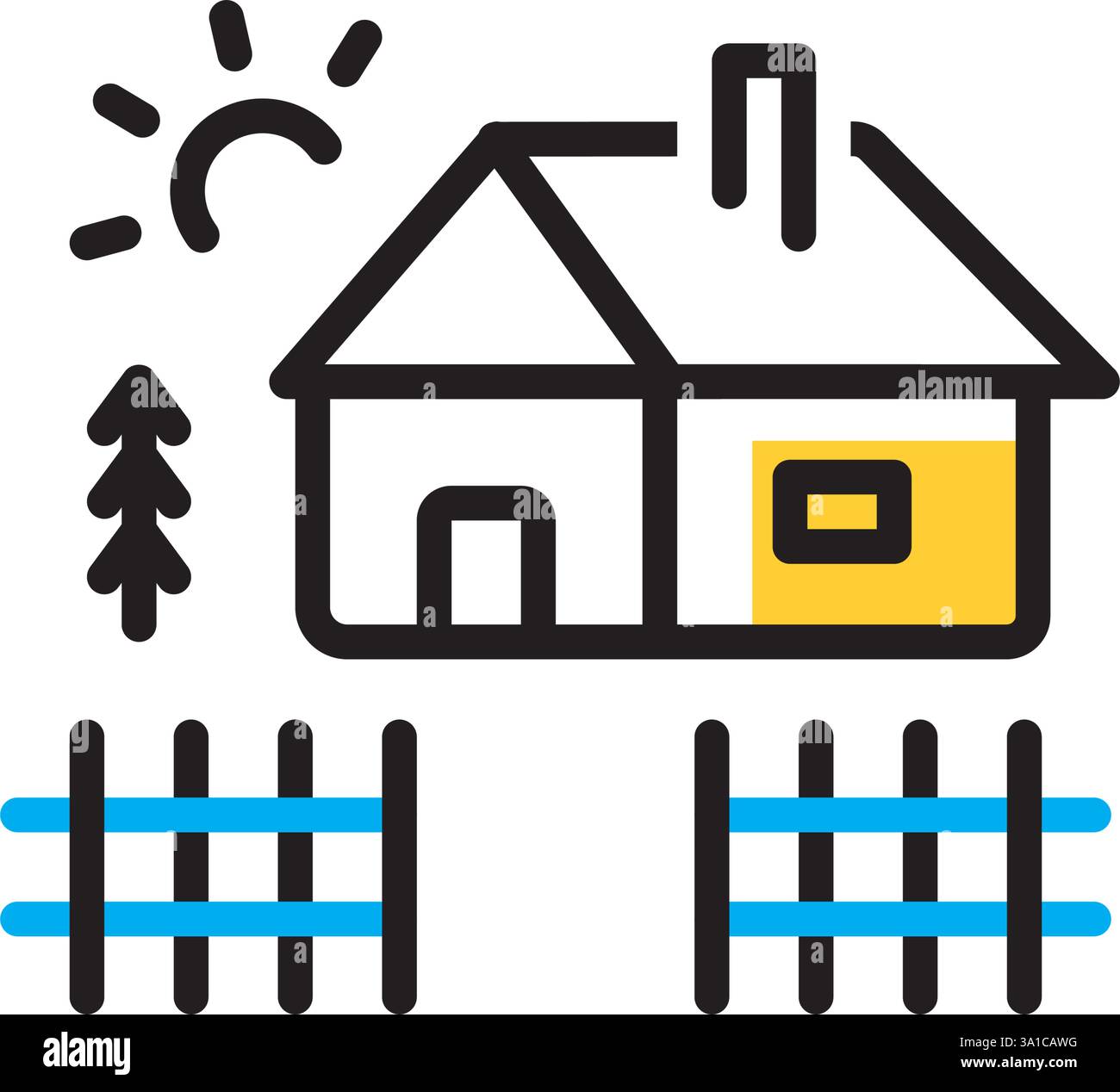 Icon for yard,home,cabin Stock Vector Image & Art - Alamy