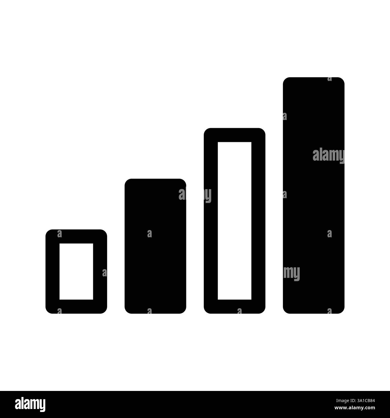 Mobile signals vector icon design in modern style, user interface Stock ...