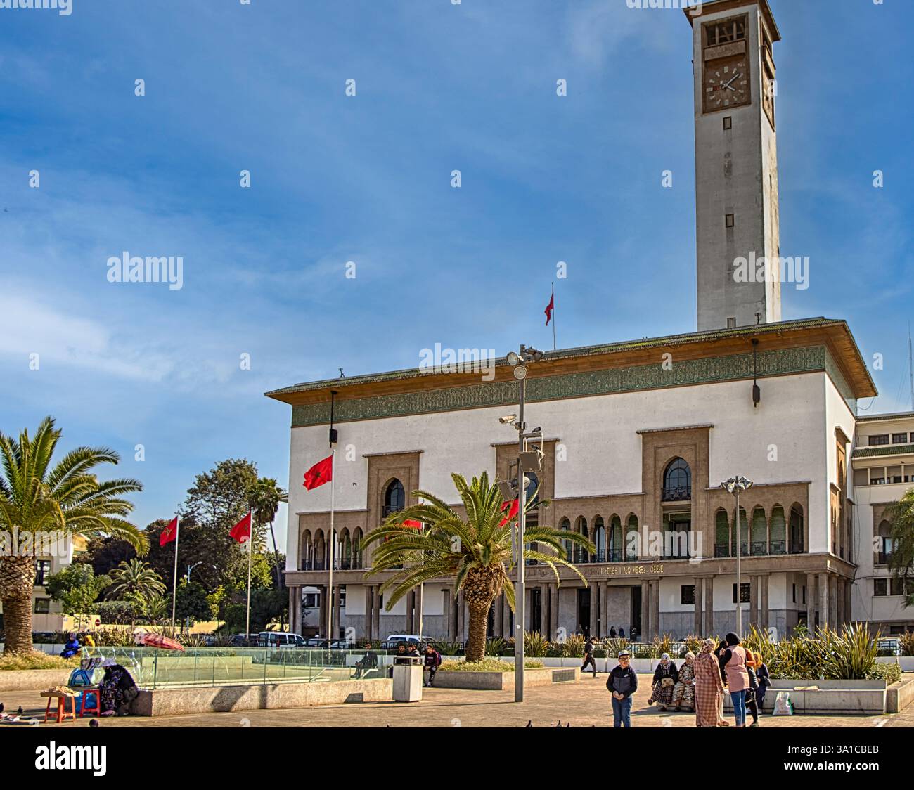 CASABLANCA, MOROCCO. Wilaya building in Casablanca, Morocco. The ...