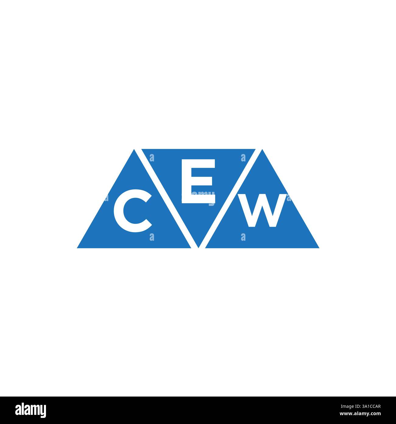 ECW letter logo design on black background. ECW creative initials ...