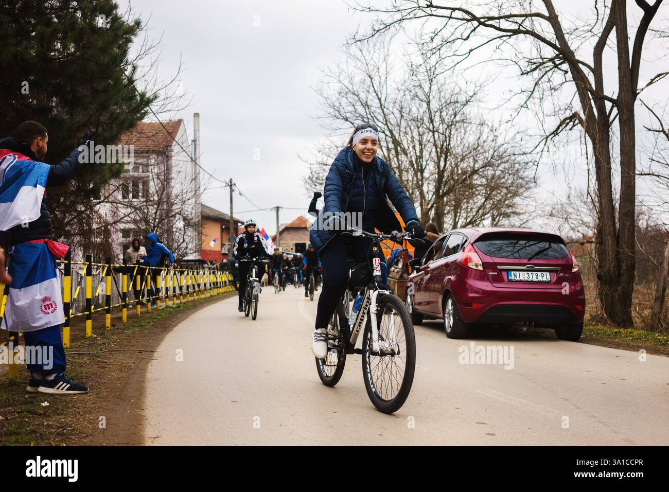 Krusevac, Serbia - February 28, 2025: Student protest march from Cacak ...