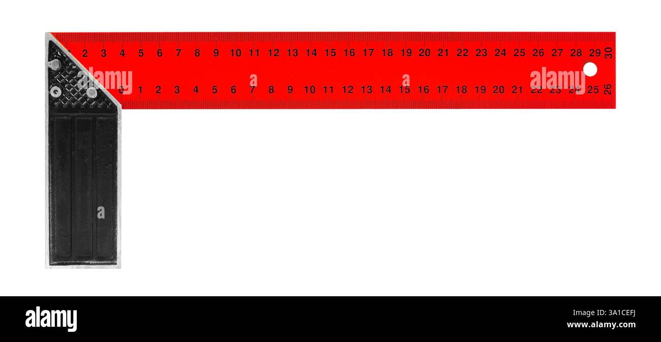 Tools Building and repair - Try machinist square on a white background ...