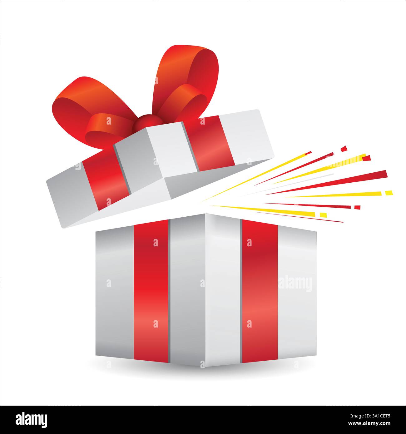 White open gift box concept, surprise concept merry christmas ...