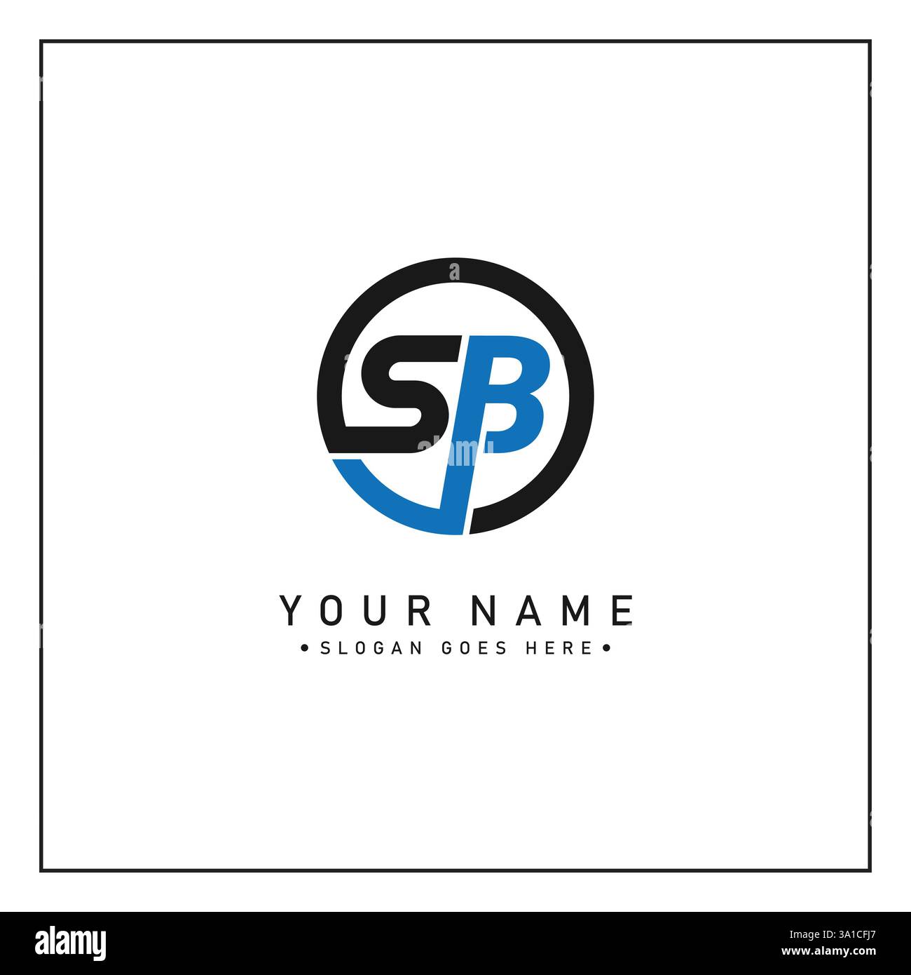 Initial SB Vector Logo - Elegant Monogram Template for letter S and B for your Business Stock ...
