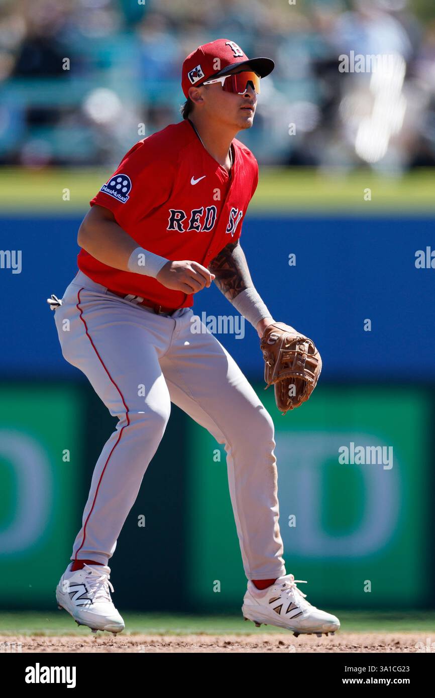 DUNEDIN, FL - MARCH 06: Boston Red Sox shortstop Mikey Romero (22 ...