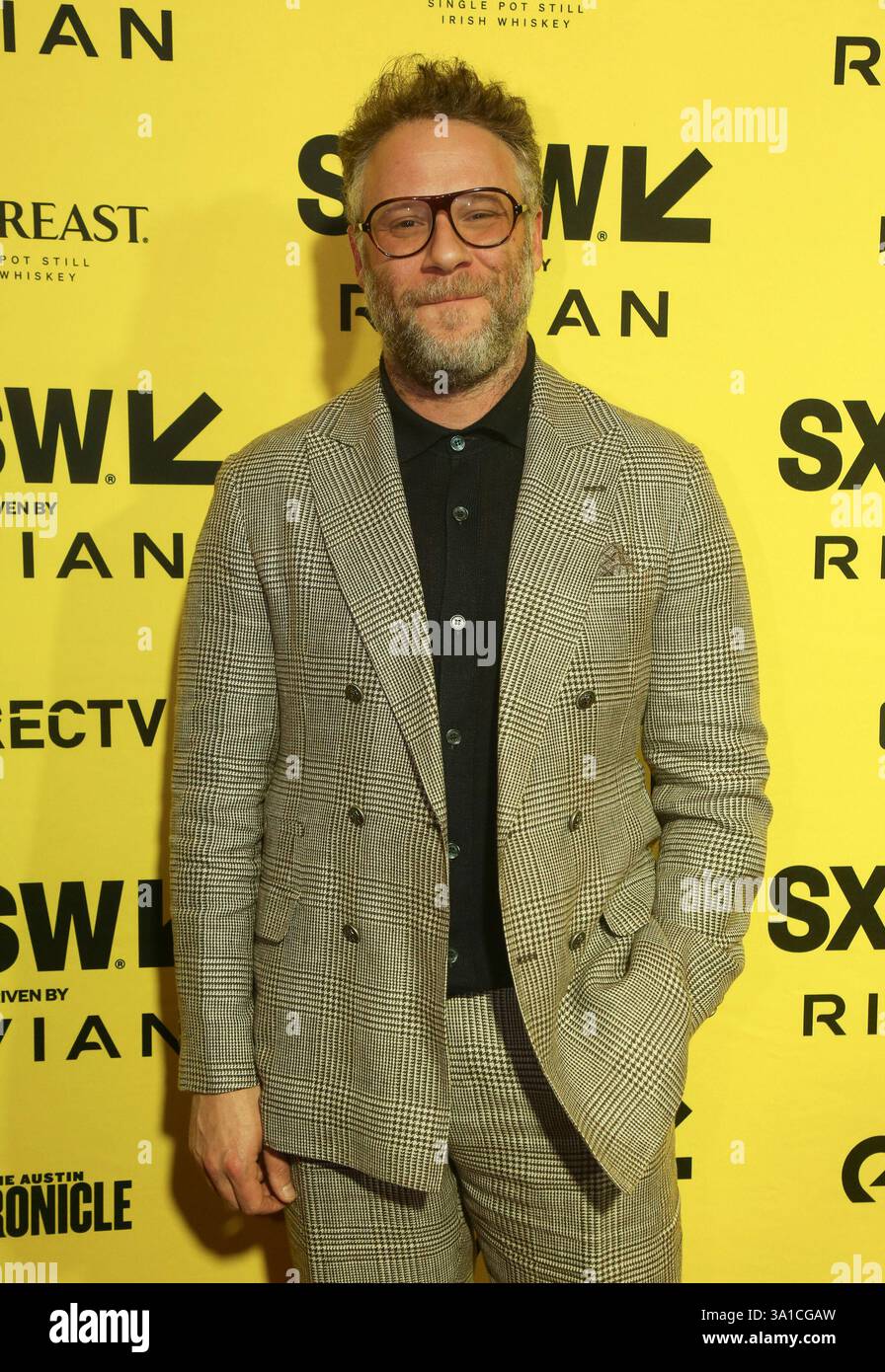 Seth Rogan arrives for the series world premiere of "The Studio" on the ...