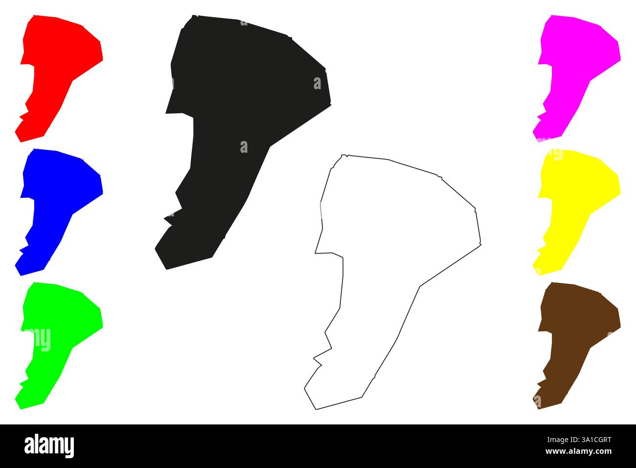 Amravati city (Republic of India, State of Maharashtra) map vector ...