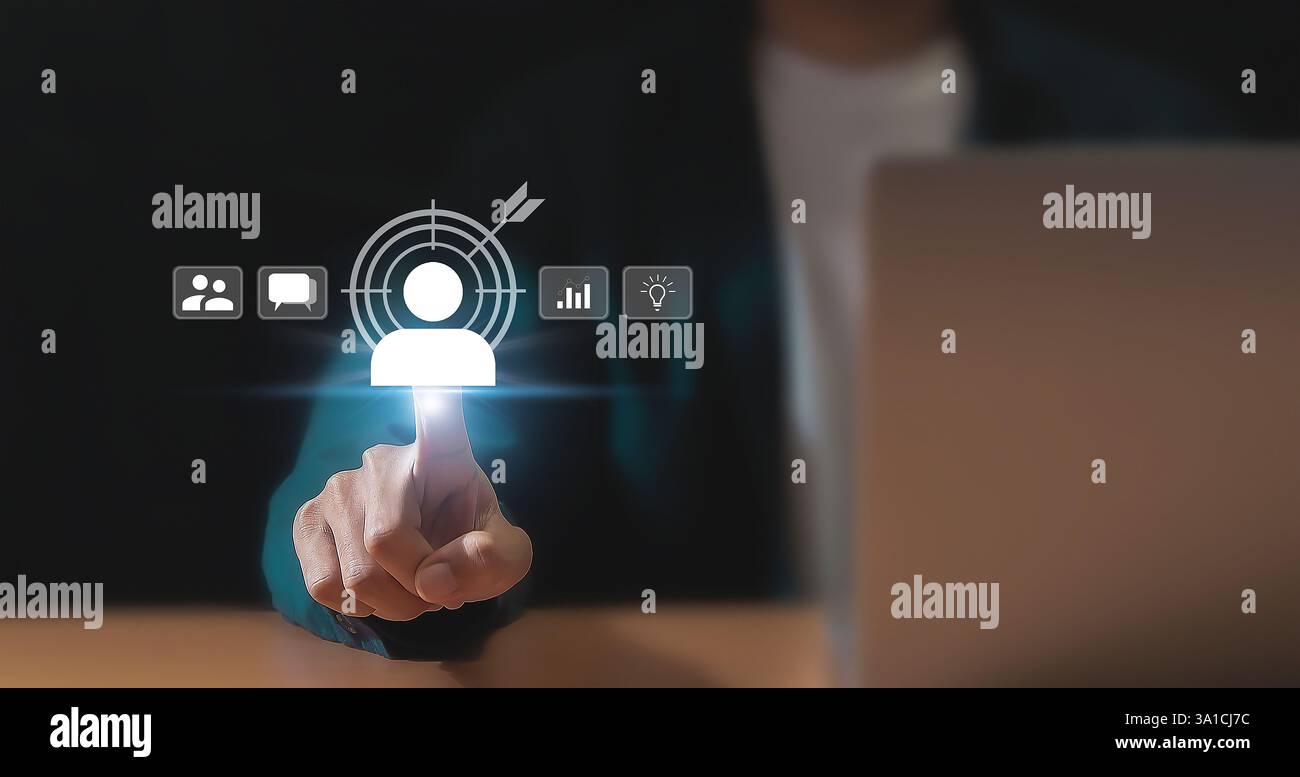 The concept of targeting marketing for target customers Stock Photo - Alamy