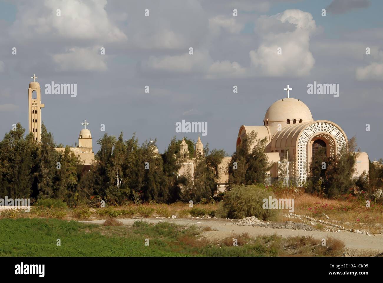 Coptic Orthodox monasteries in Wadi el Natrun in the Nitrian Desert ...
