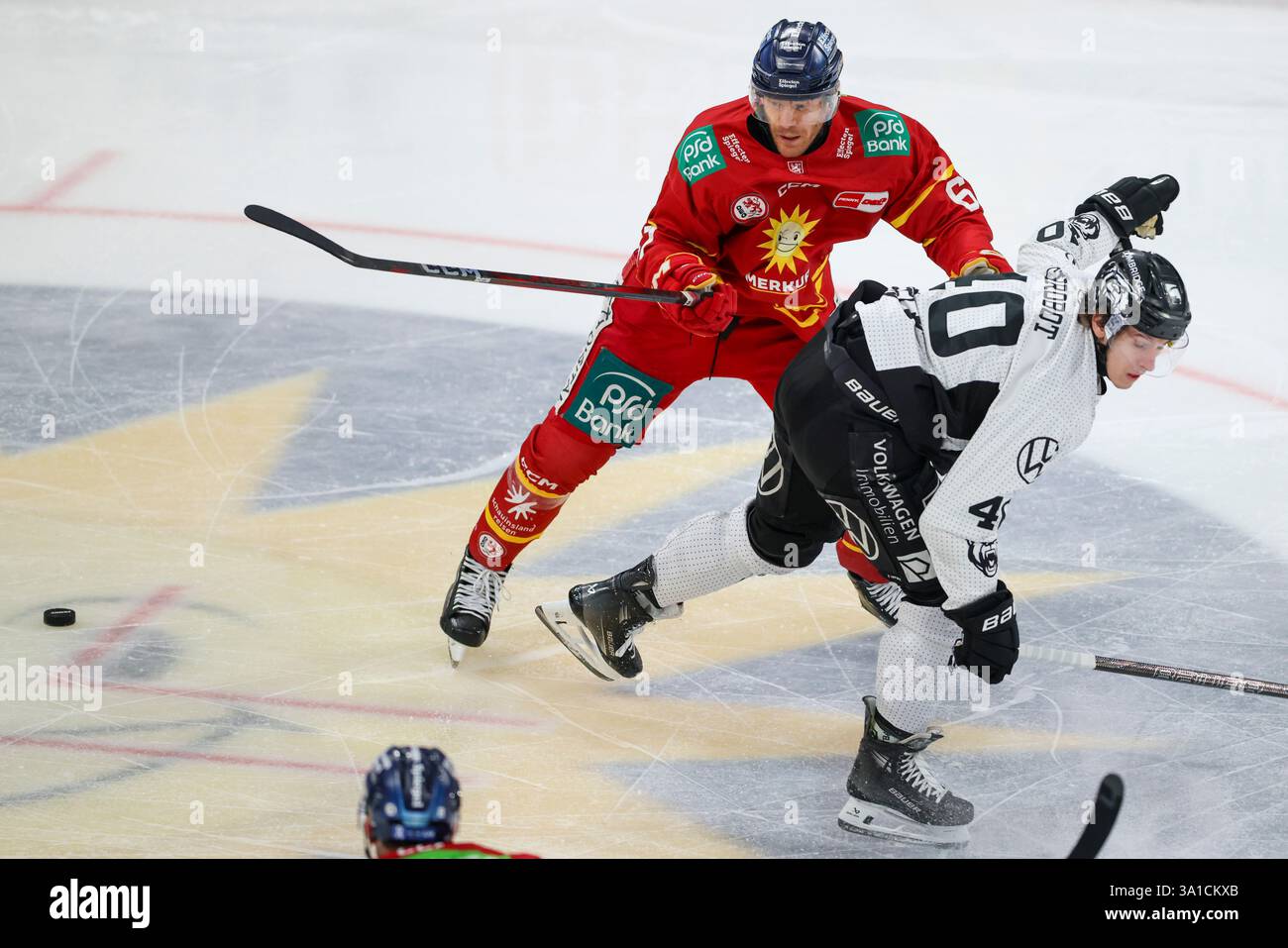 Duesseldorf, Germany. 07th Mar, 2025. Ice hockey: DEL, Düsseldorfer EG ...