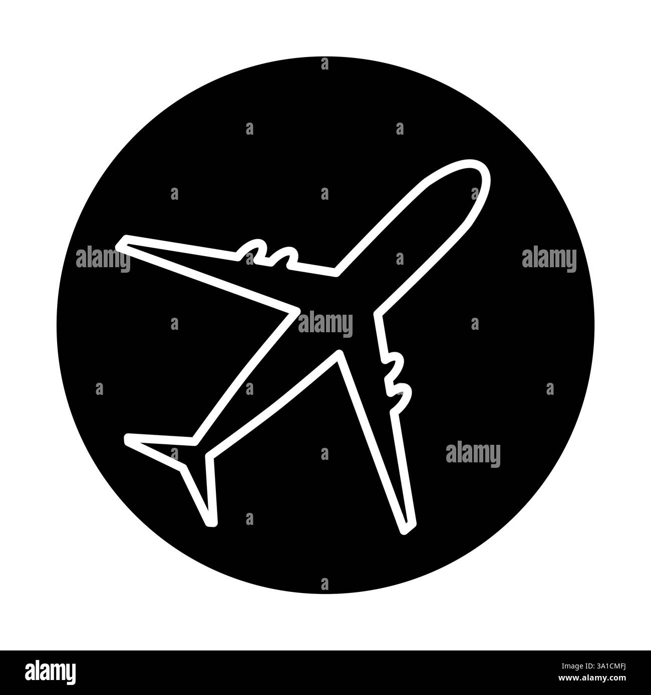 Airplane travel symbol, plane design shape icon, aeroplane fly vector ...