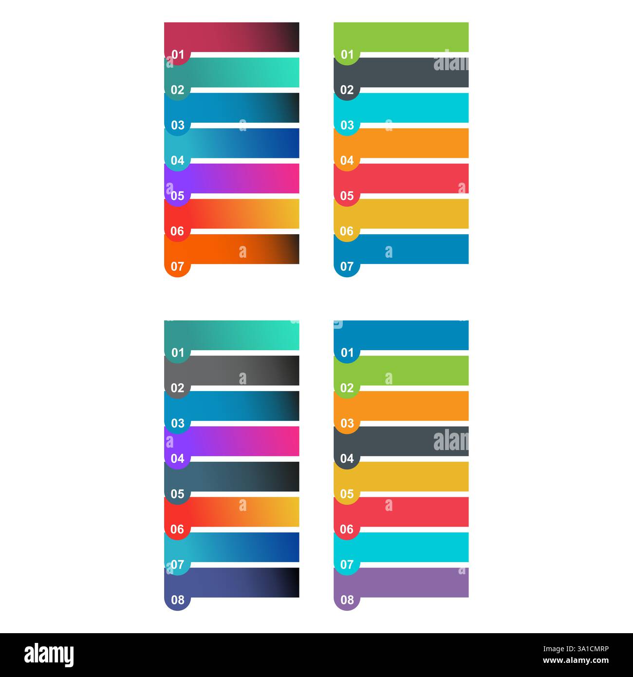 Set of infographic vertical diagram, business information design, chart ...