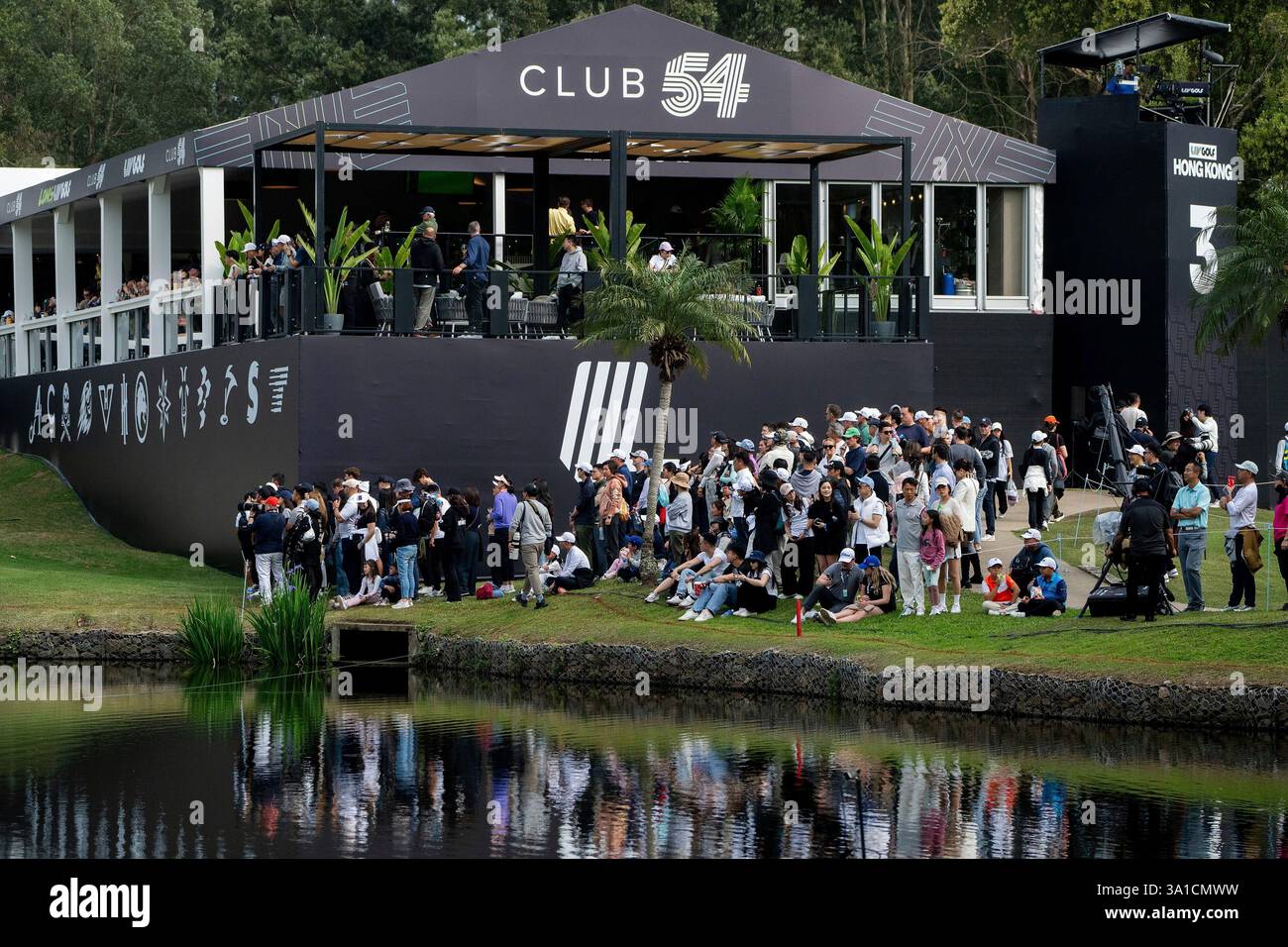 An overview of Club 54 seen during the second round of LIV Golf Hong ...