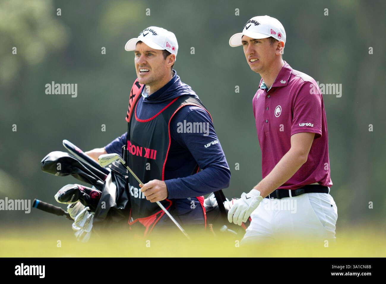 Tom McKibbin of Legion XIII and caddie, Ricky McCormick, seen on the ...